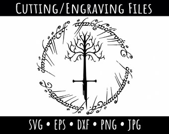 Tree of Gondor Narsil Sword Decal - Etsy