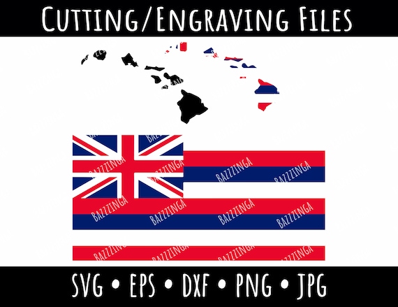 Hawaii Flag Logo Art HI State Vector Designs SVG Cut Files - Etsy