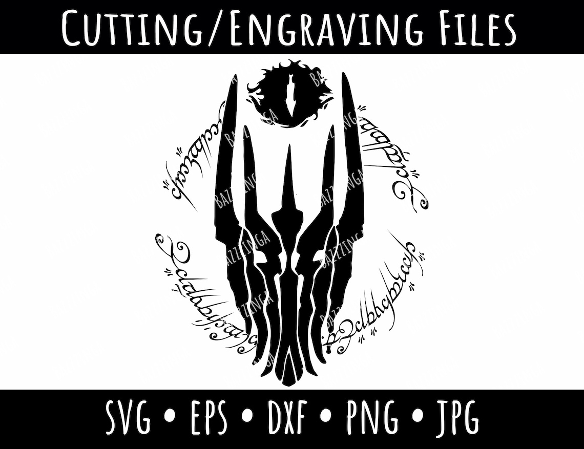 One Ring With Sauron Eye Vector, Tlotr Frodo Gandalf Design, Lord of ...