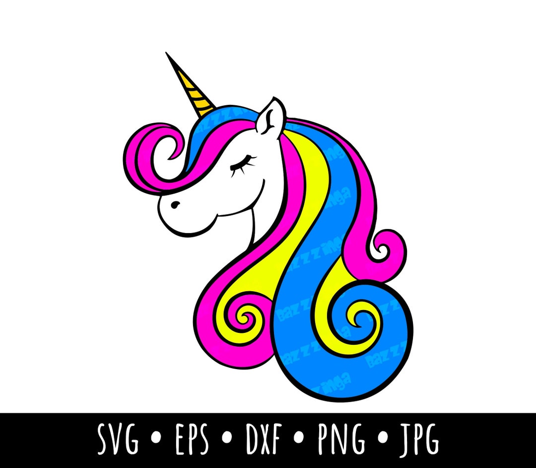 Unicorn Vector Art, Digital Clipart With Magic Unicorn, Cutting Files ...