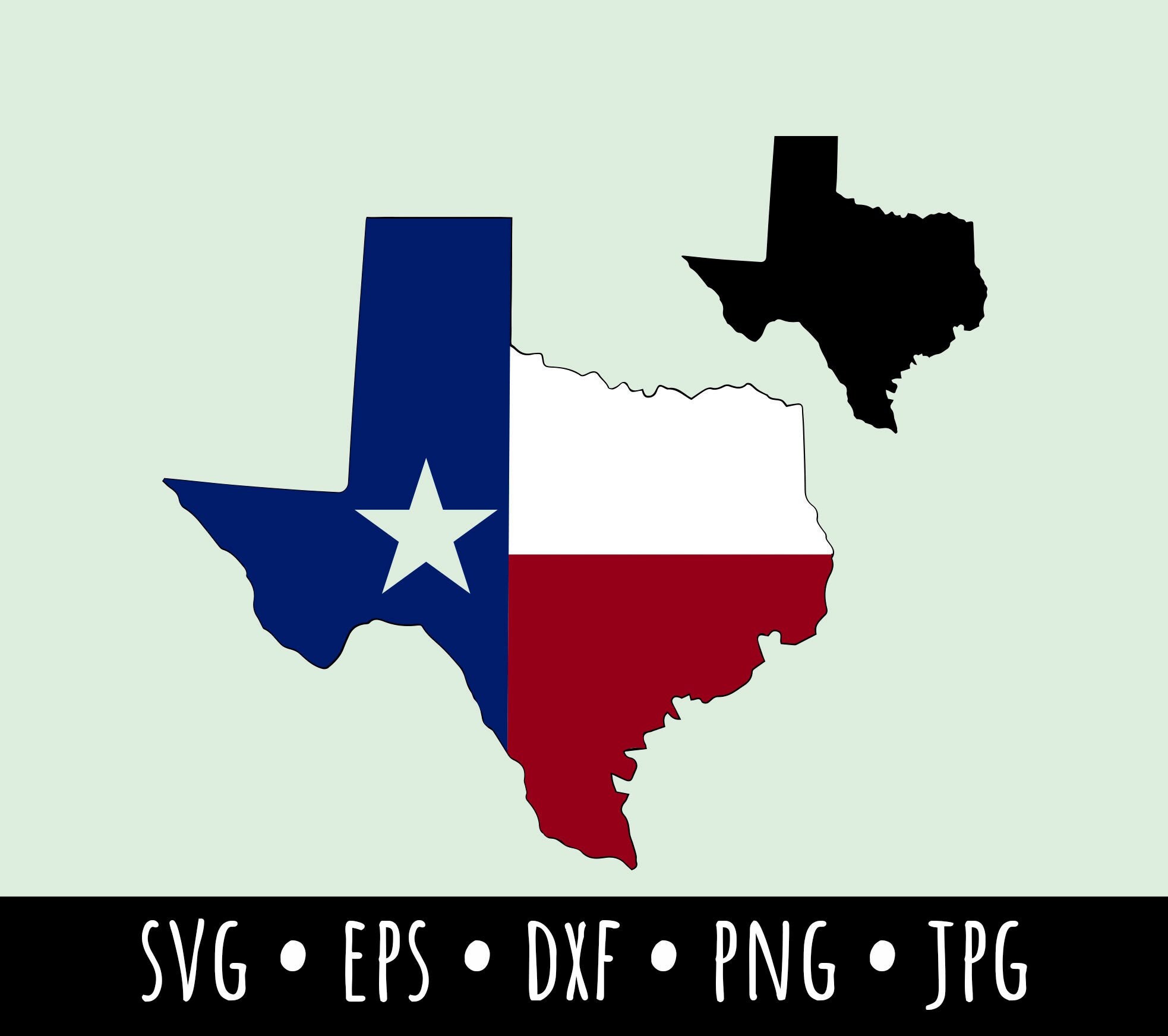 Texas Flag Logo Art TX State Vector Designs SVG Cut Files | Etsy