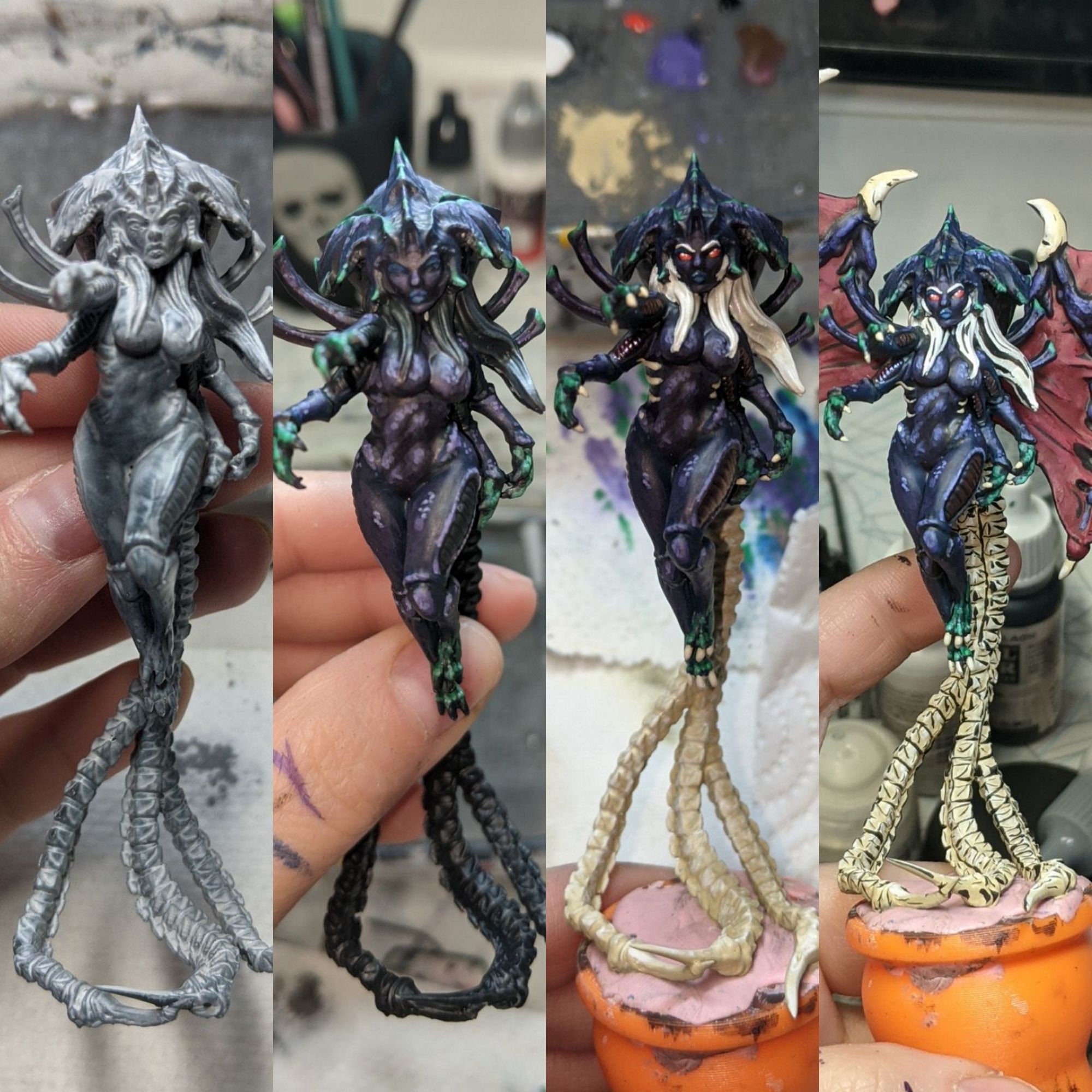 32mm Scale Miniature Demon Tracker Toys Role Playing Miniatures etna.com.pe