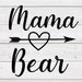 Mama Bear Sign Digital Instant Download for Cricut SVG Cut File, JPEG ...