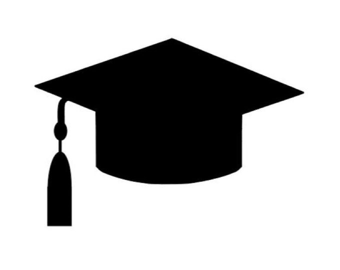 Graduation Grad Cap Silhouette Instant Download Includes Cricut, Cameo ...