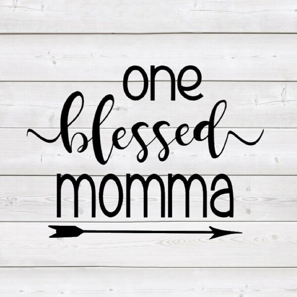Blessed Momma Svg - Etsy