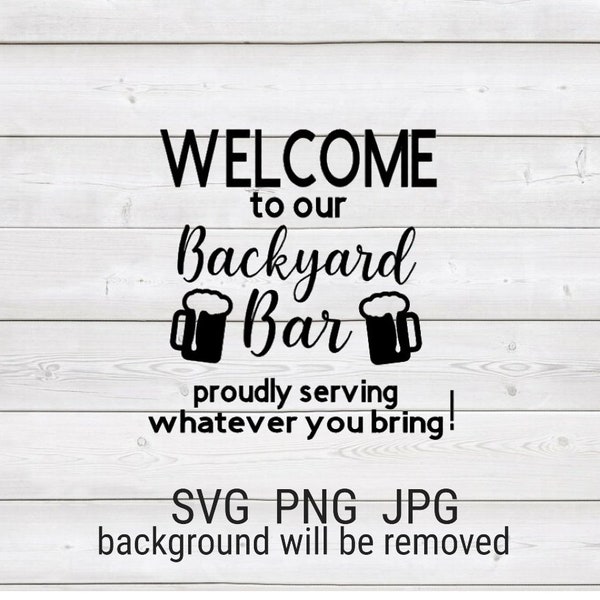 Backyard Sign Svg - Etsy