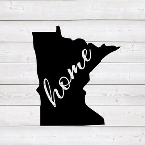 Minnesota Home Sign Download for Cricut, Cameo Silhouette SVG Cut File ...