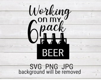 Working on My 6 Pack Svg - Etsy