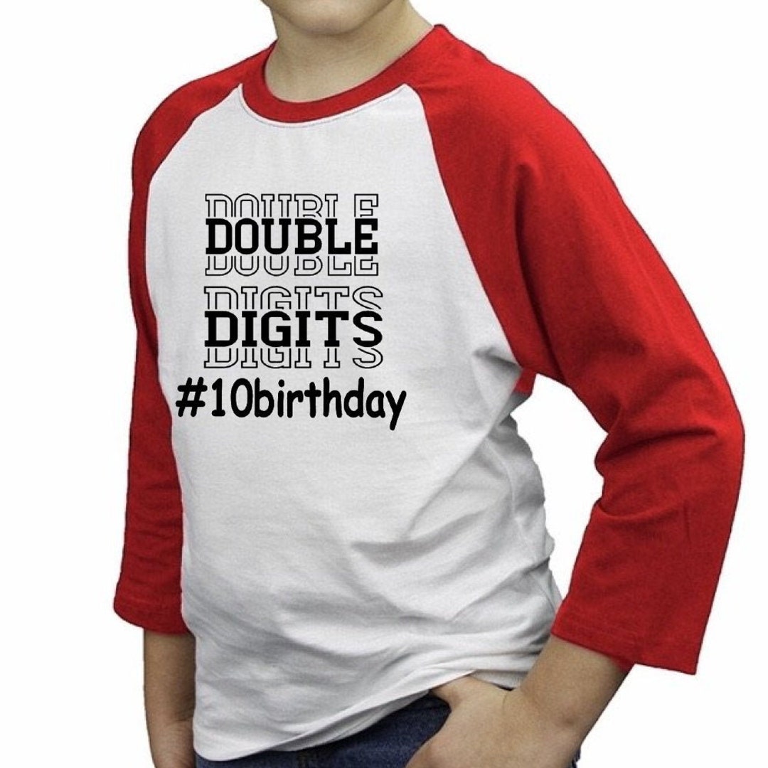 10th Birthday Double Digits Sign Instant Download Silhouette SVG Cut ...