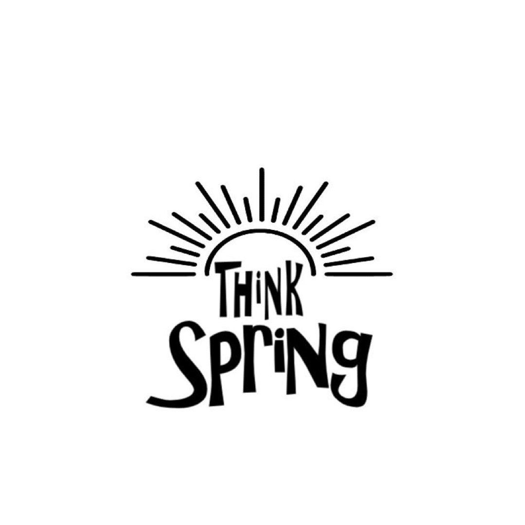 Think Spring Instant Download Includes Cricut, Cameo Silhouette SVG Cut ...