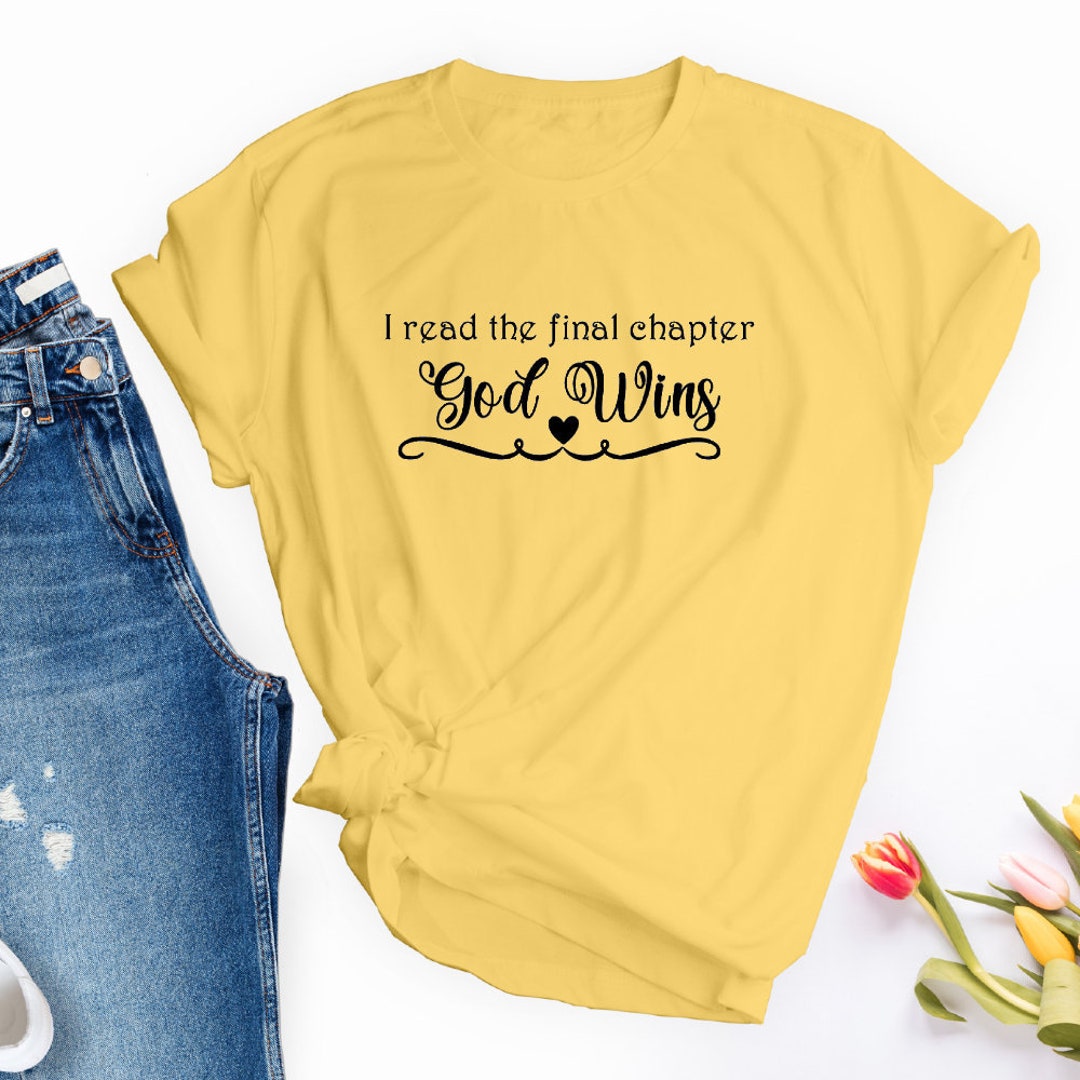 I Read the Final Chapter God Wins Christian Sign Instant Digital File ...