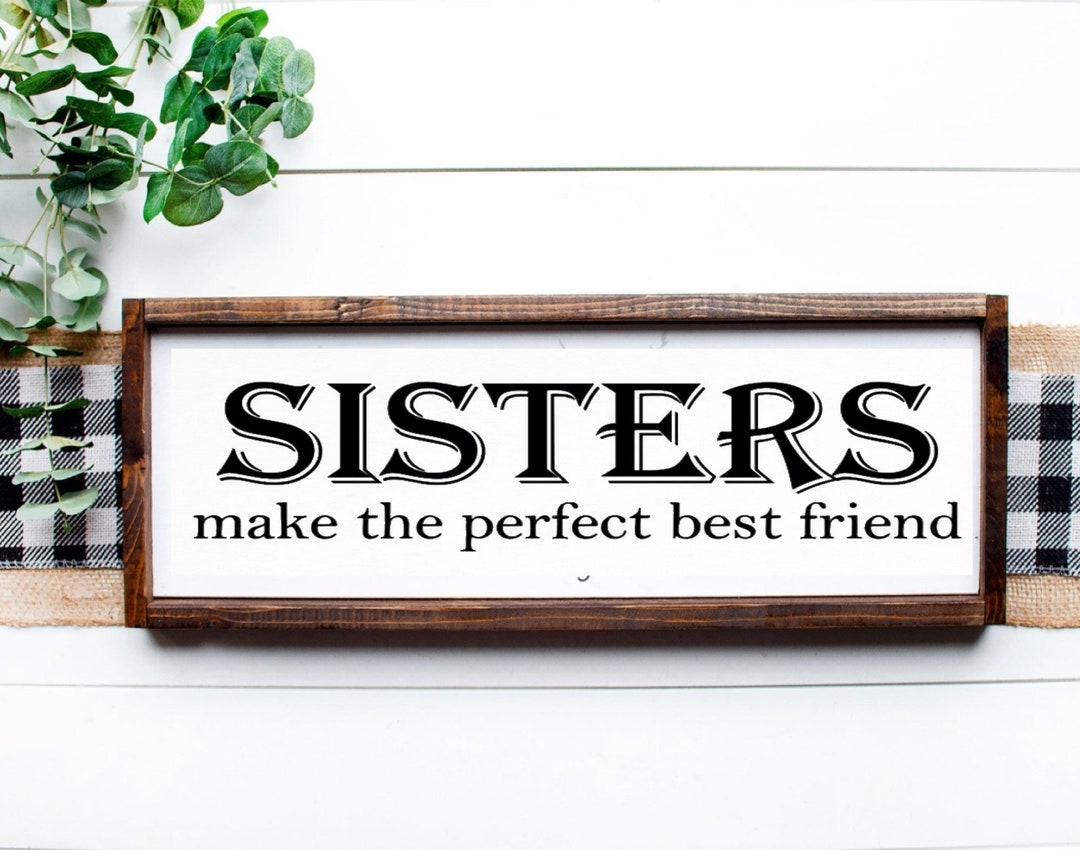 Sisters Sign Silhouette Instant Download Cricut SVG Cut File JPG ...