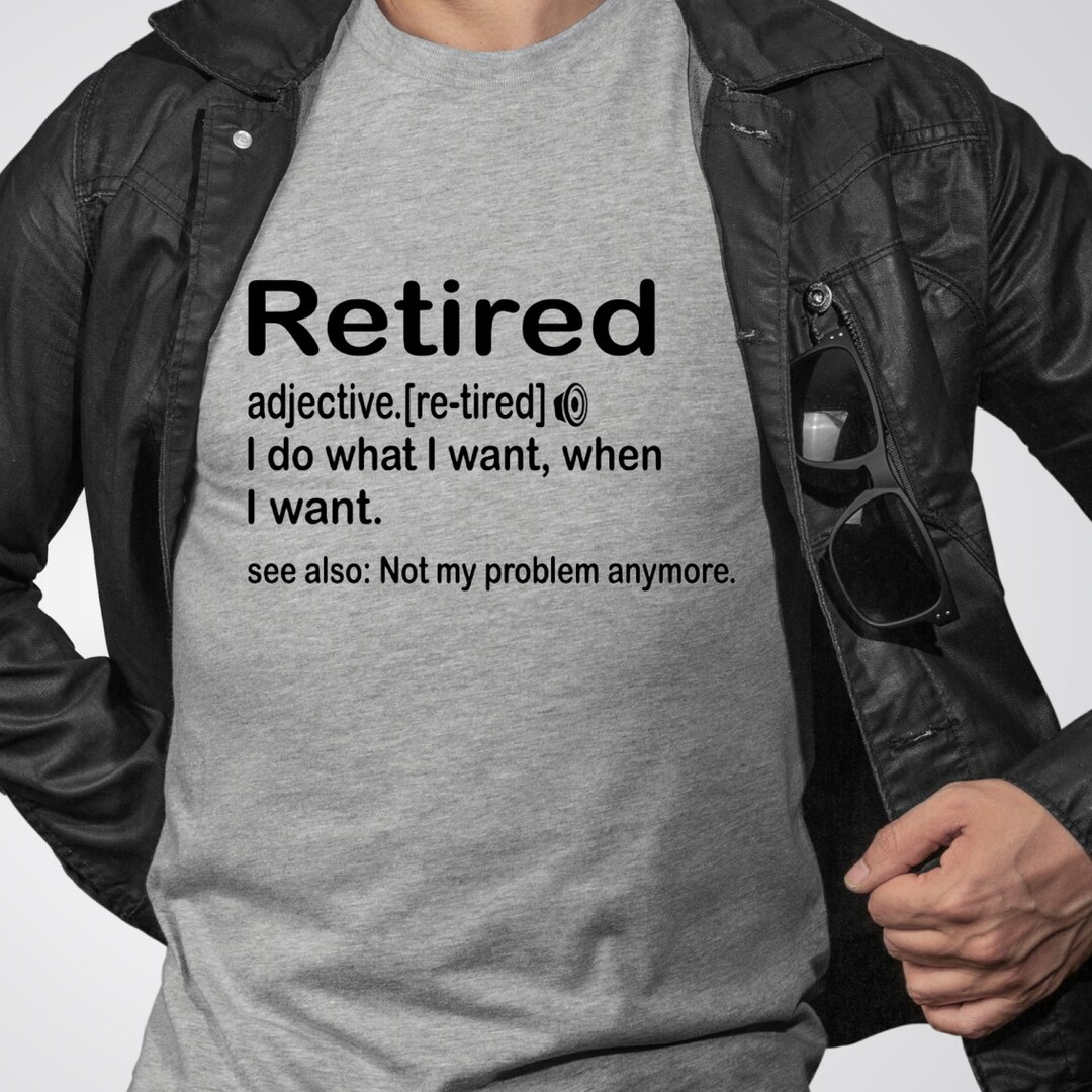 Retired Adjective Definition Cricut SVG Instant Digital Download File ...