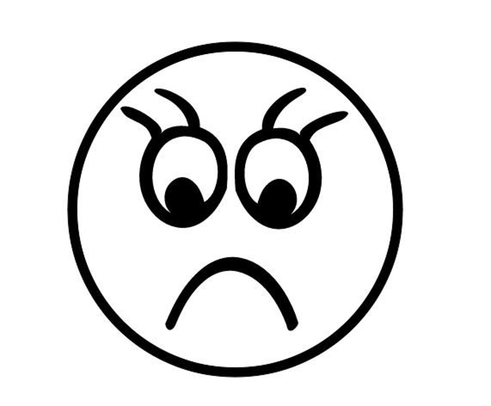 Frown Sad Face Instant Download Includes Cricut Cameo | Etsy