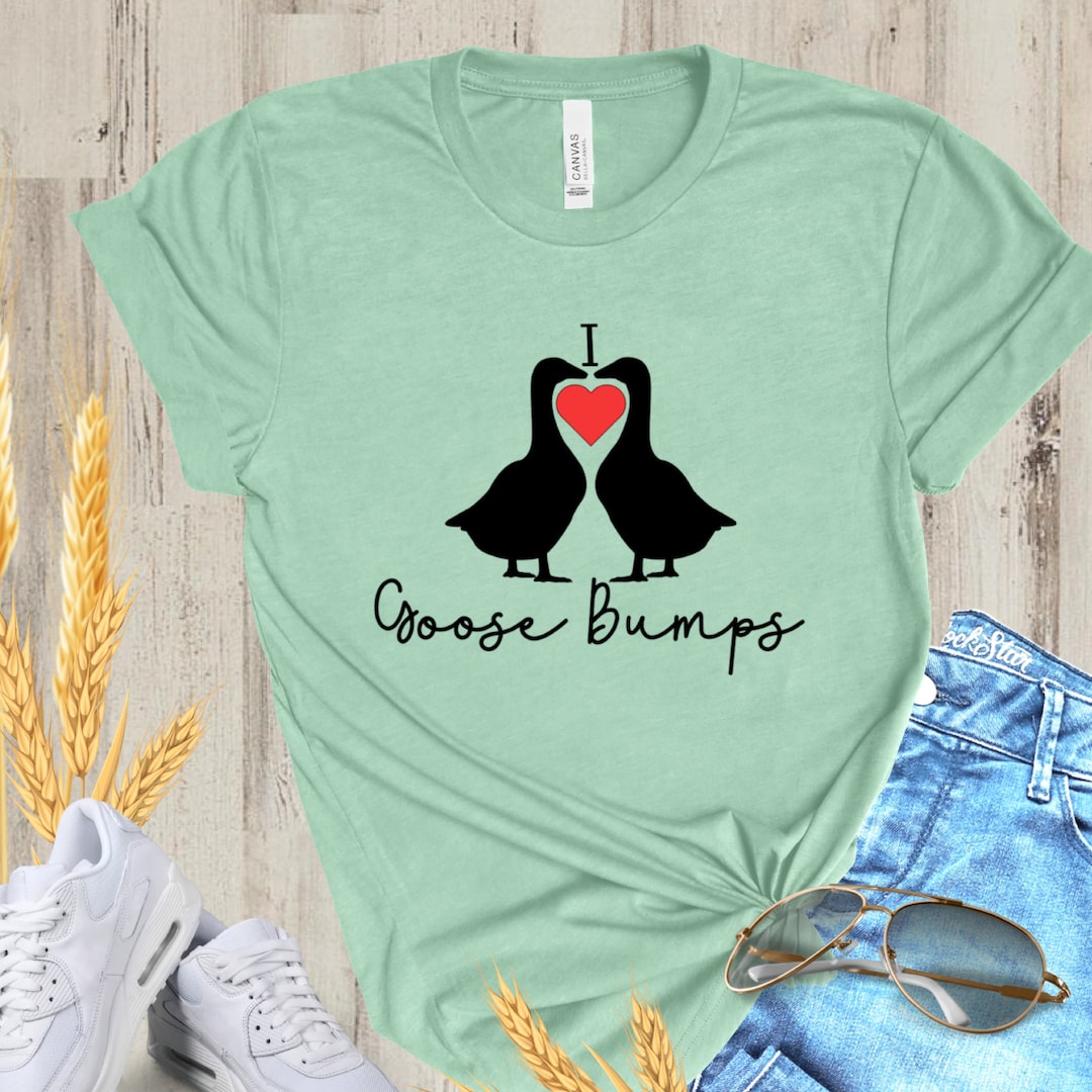 I Heart Love Goose Bumps Romantic Bird Goose Valentines Wedding ...