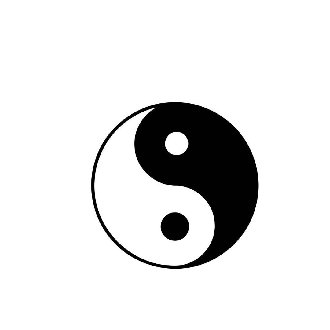 Yin Yang Ying Yang Silhouette Instant Download Includes Cricut Cameo ...
