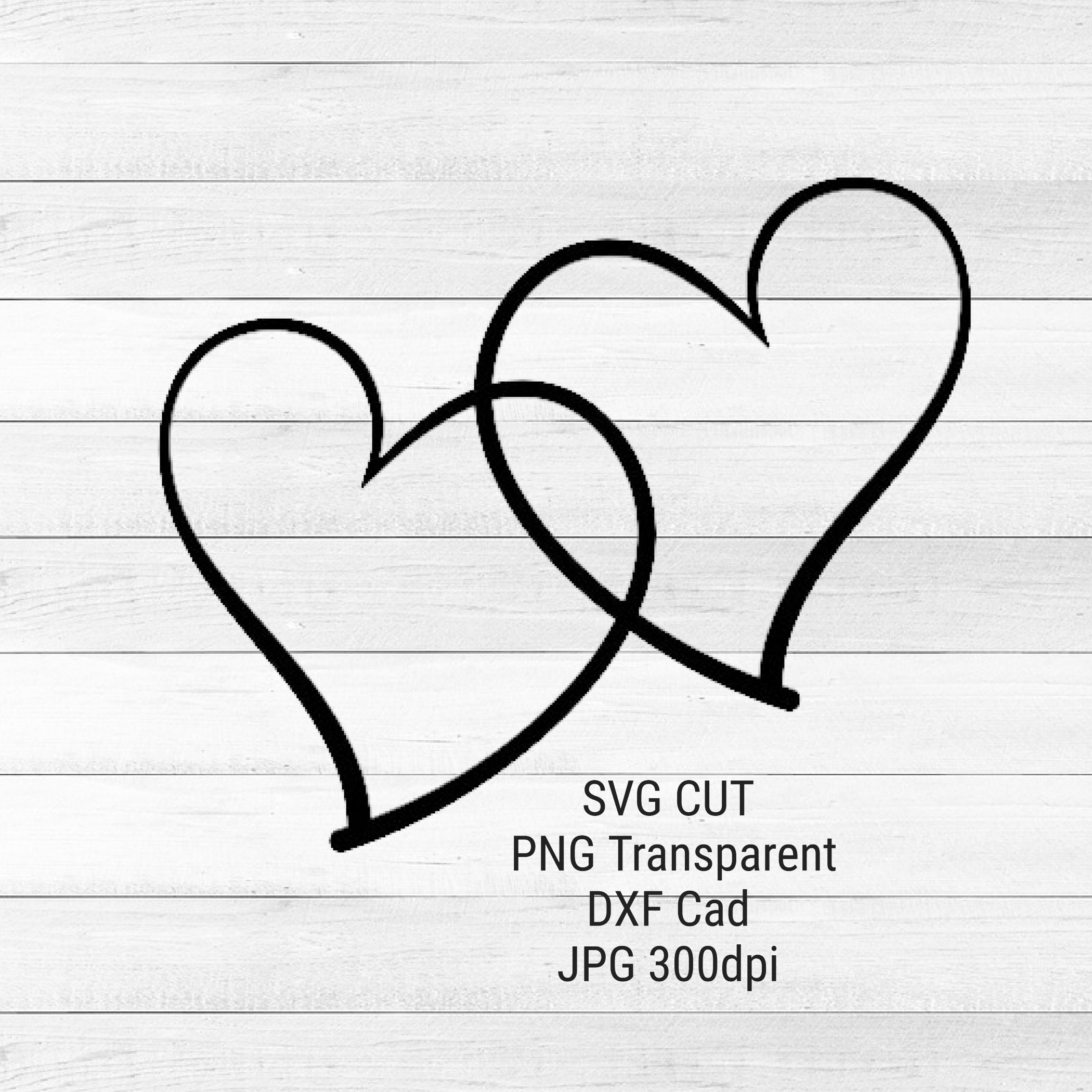 Interlocking Hearts Wedding Clip Art