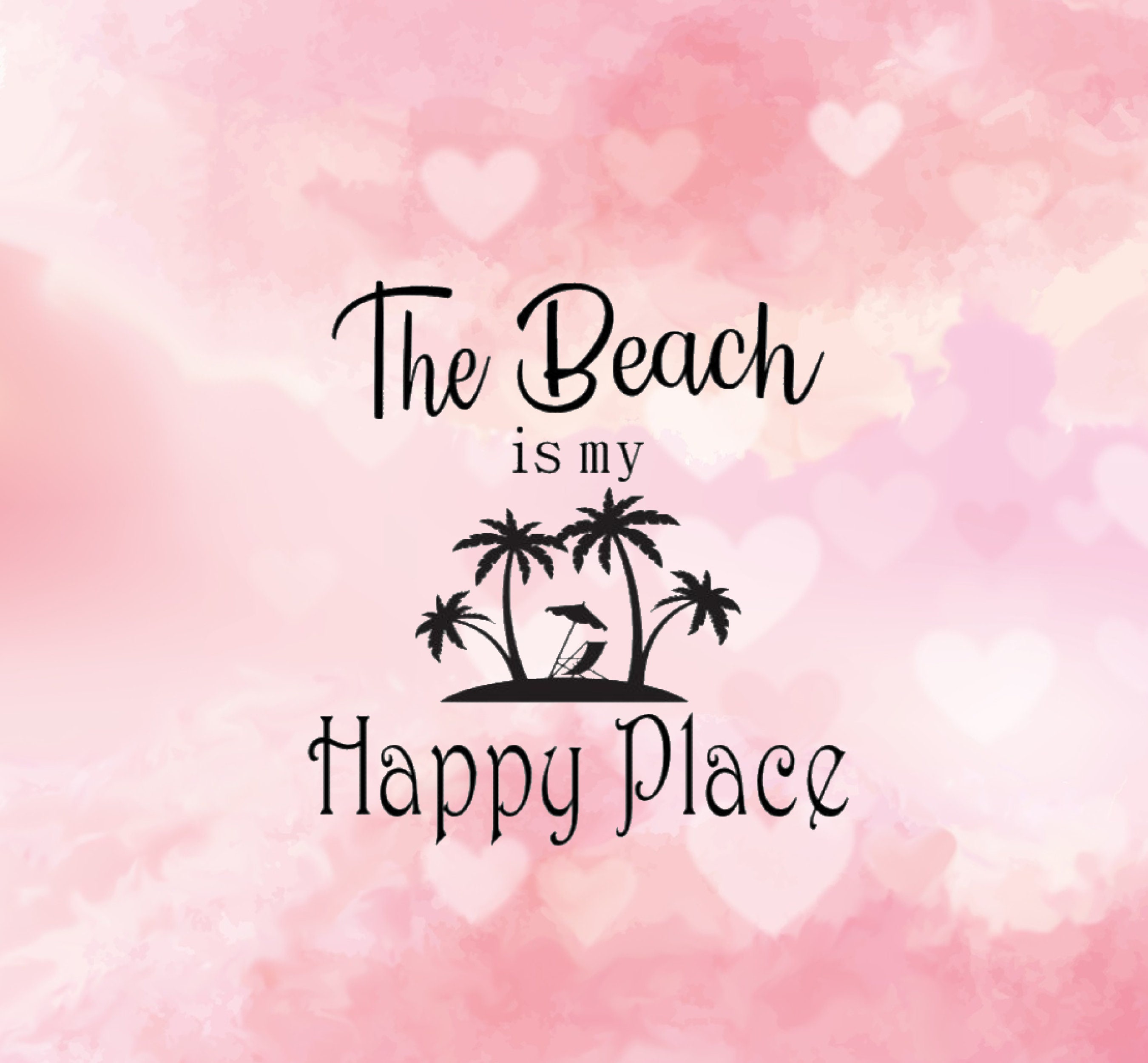 The Beach is My Happy Place Sign Download for Cricut Cameo - Etsy