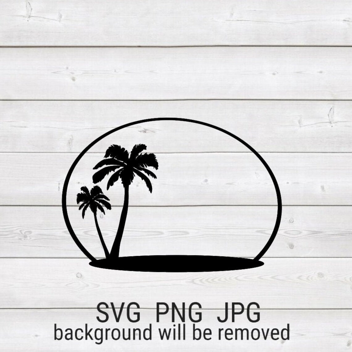 Beach Palm Trees Sign Instant Download Includes SVG Cut File, JPEG ...