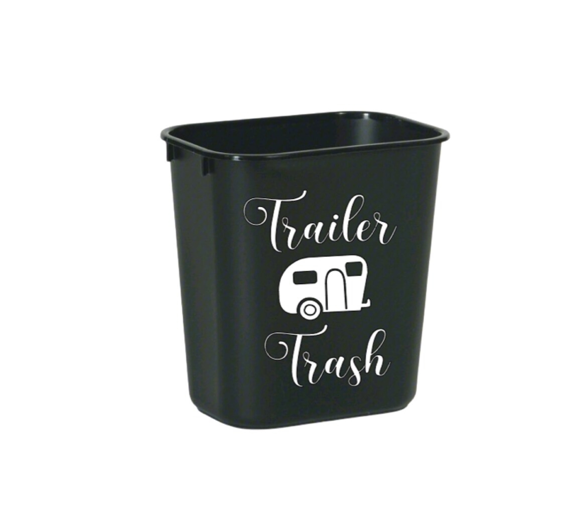 Digital Trailer Trash Camper Garbage Can Sign Decal Instant - Etsy
