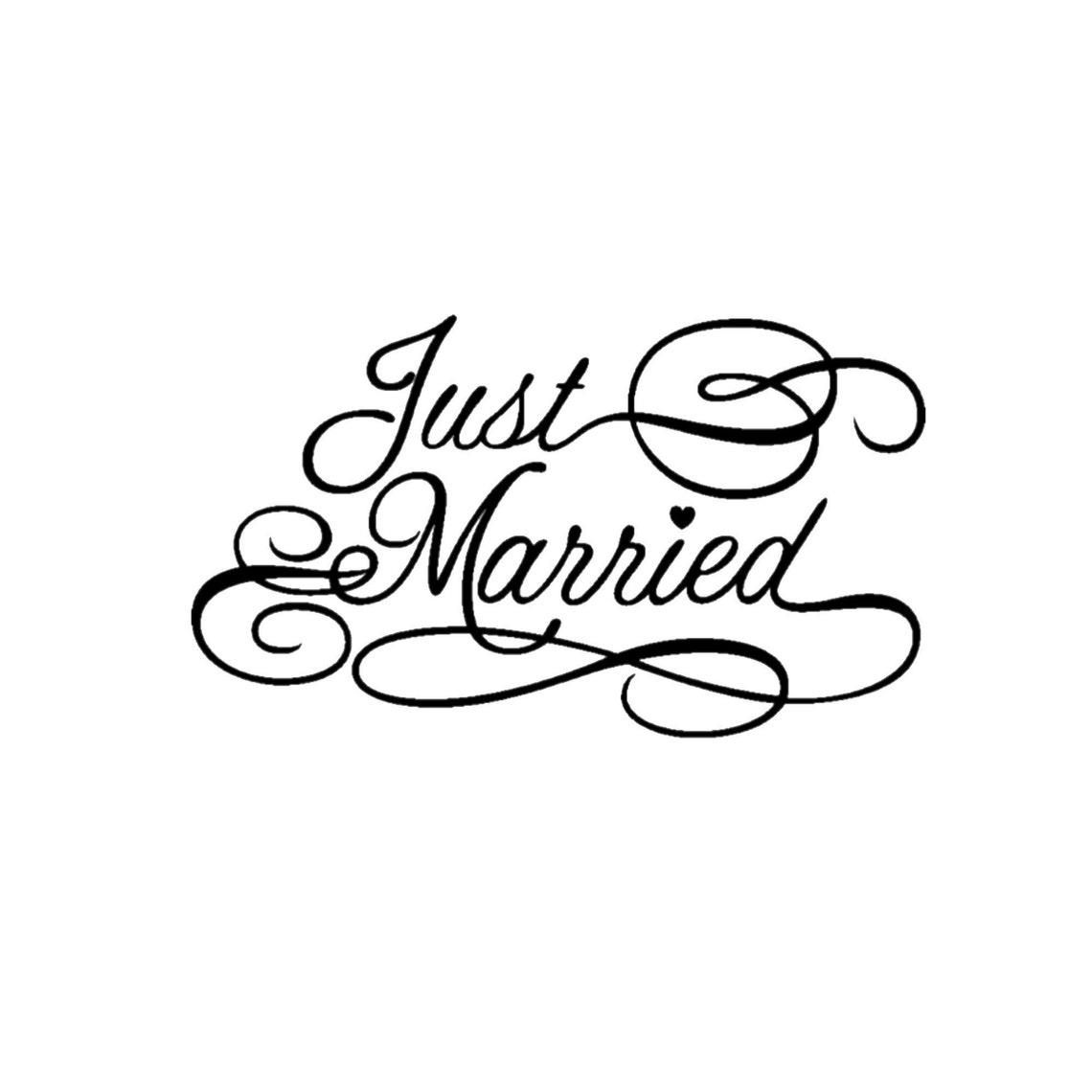 Wedding Just Married Sign Instant Download Includes Cricut - Etsy