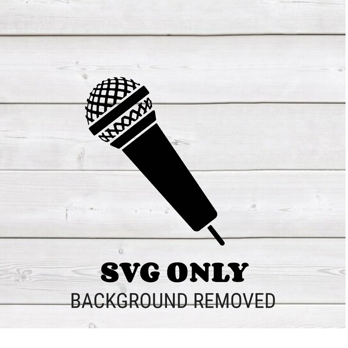 Microphone SVG Instant Download File, Microphone Cutfile, SVG File ONLY ...