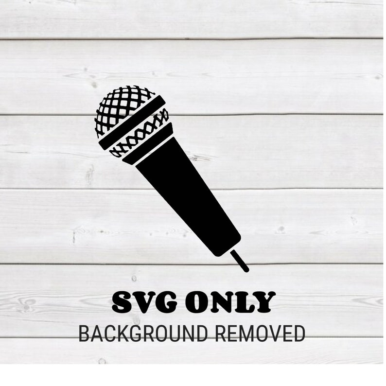 Microphone SVG Instant Download File Microphone Cutfile SVG - Etsy
