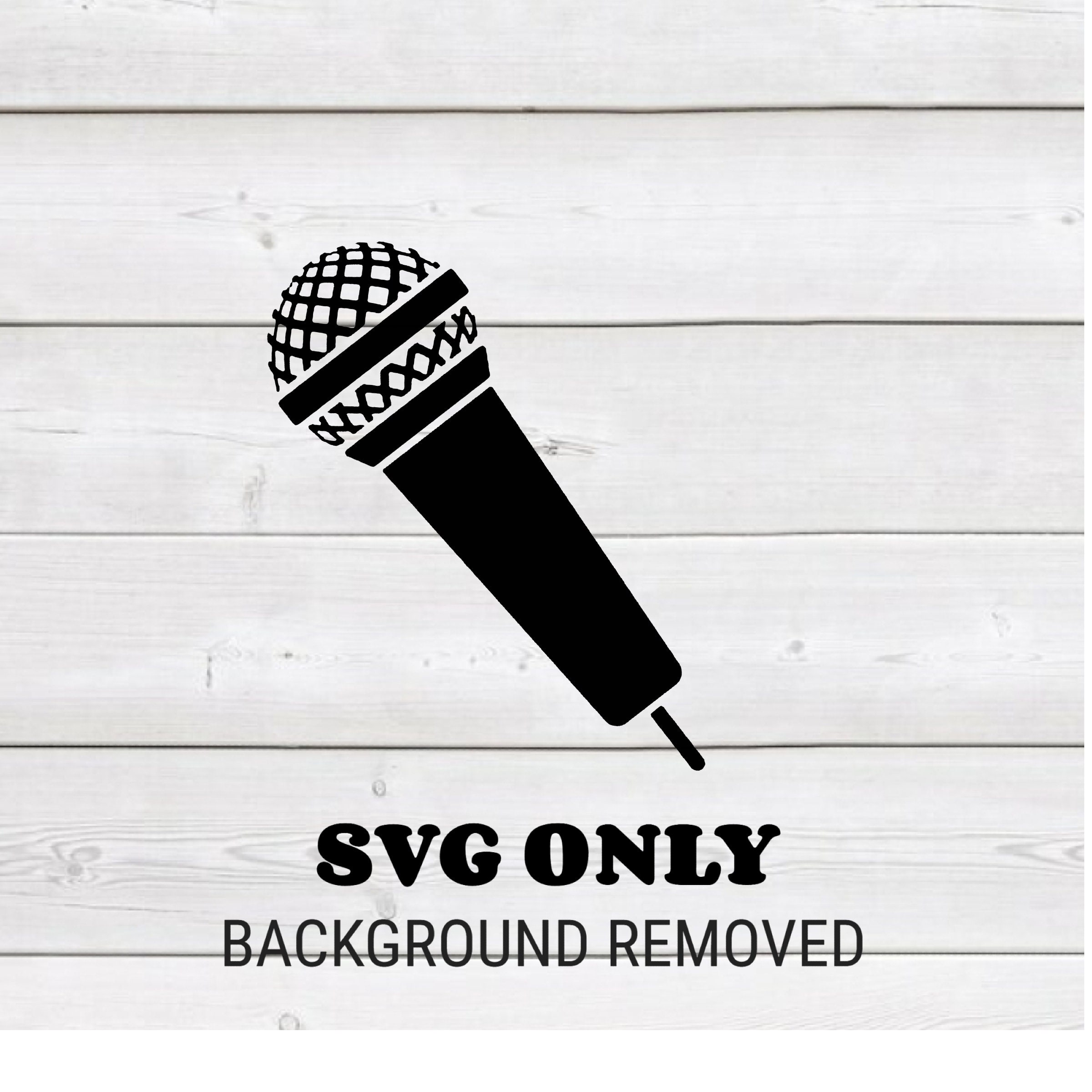 Microphone SVG Instant Download File Microphone Cutfile SVG - Etsy