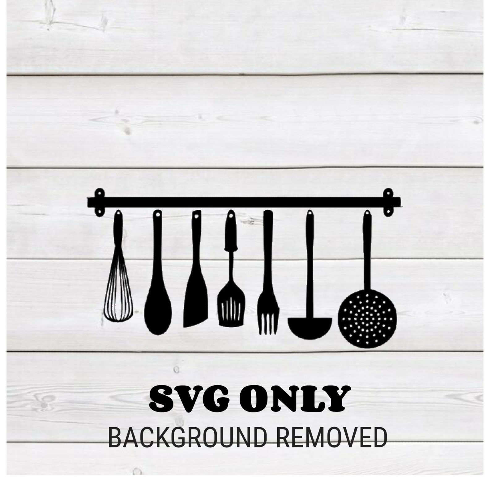 SVG Only Kitchen Utensils Svg Kitchen Utensil Group Svg - Etsy