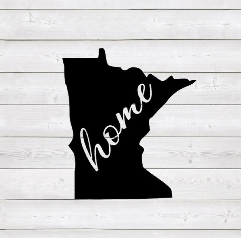 Minnesota Home Sign Download for Cricut Cameo Silhouette SVG | Etsy