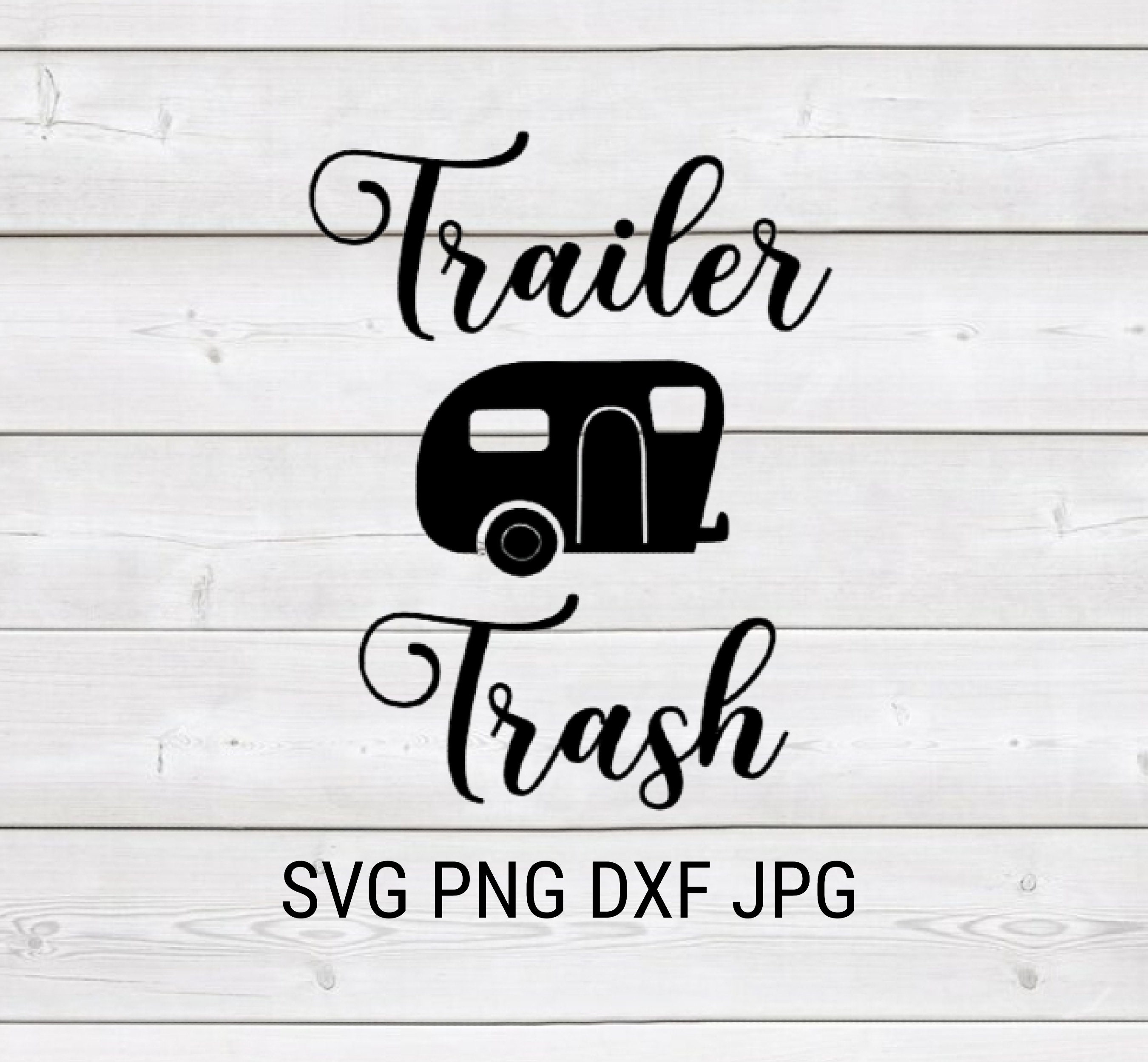 Digital Trailer Trash Camper Garbage Can Sign Decal Instant - Etsy