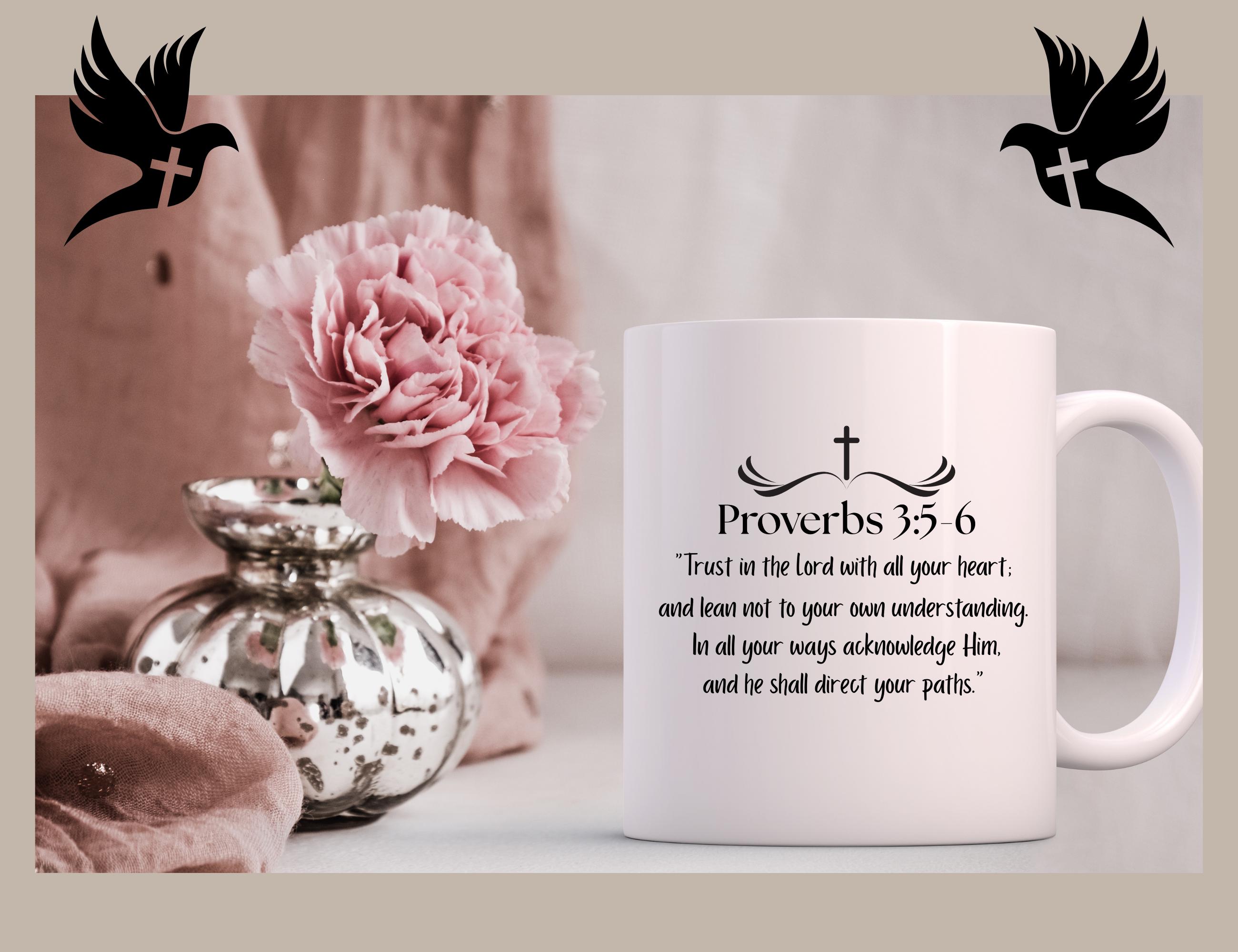Proverbs 3:5-6 Bible Quote Inspirational Saying Instant Digital ...