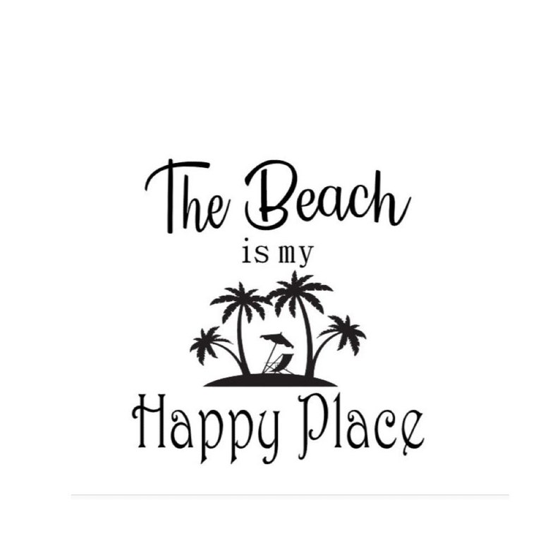 The Beach is My Happy Place Sign Download for Cricut Cameo - Etsy