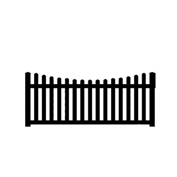 Silhouette Cut File Instant Download svg dxf Cricut Picket Fence ...
