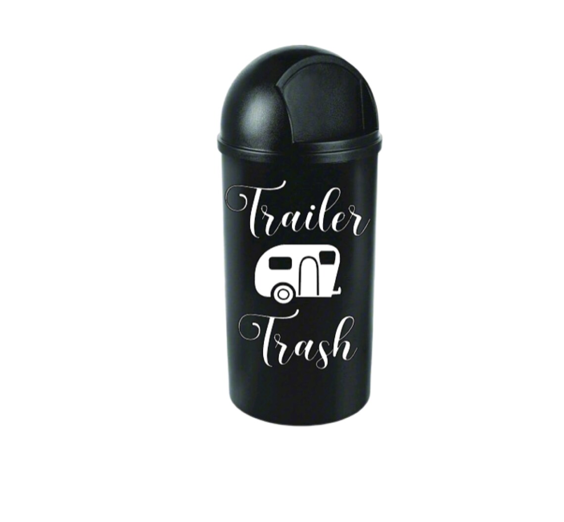 Digital Trailer Trash Camper Garbage Can Sign Decal Instant - Etsy