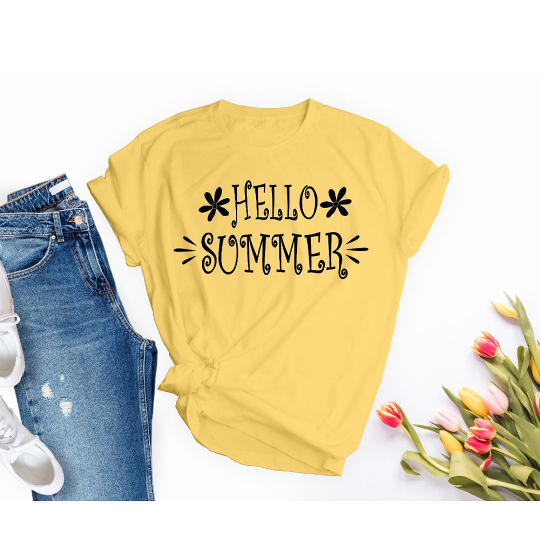 Hello Summer Sign Silhouette Instant Download SVG Cut File JPG ...