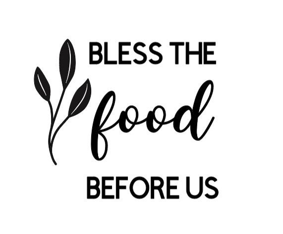 Food Family Love Set of 3 Dining Room Sign Silhouette Instant - Etsy