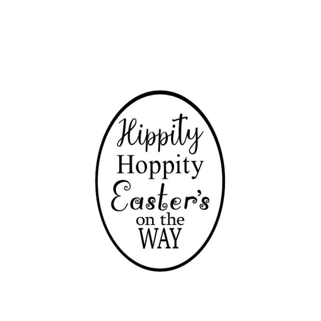 Hippity Hoppity Easter's on It's Way Sign Download for Cricut, Cameo ...