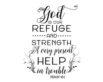 Psalm 46 1 | Etsy