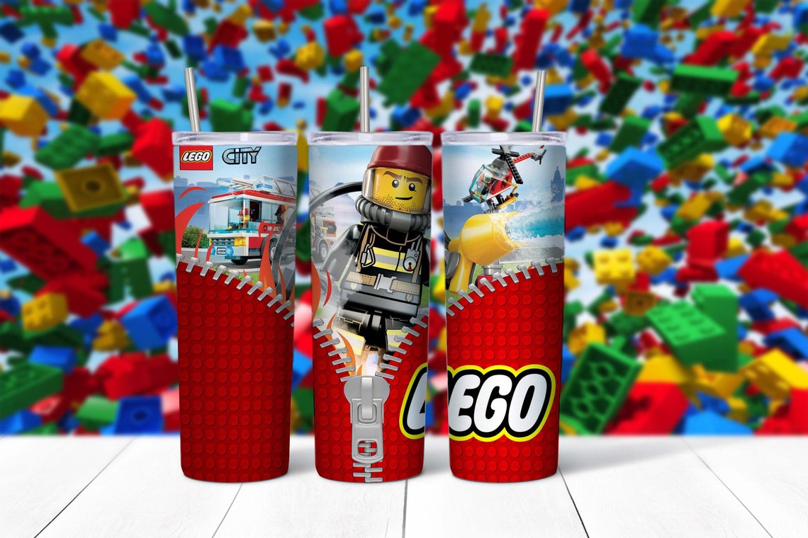 20oz Lego City Tumbler | Etsy