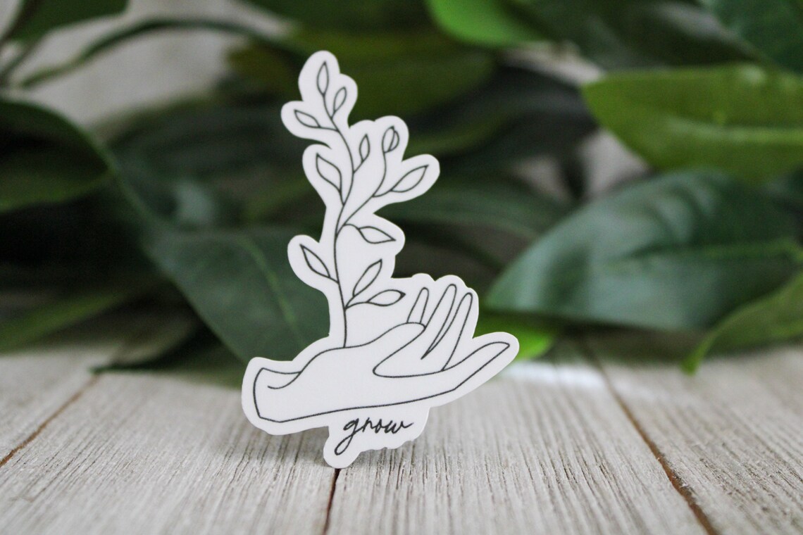 Cute Growth Sticker Plant Lover Gifts Vegan Gift - Etsy