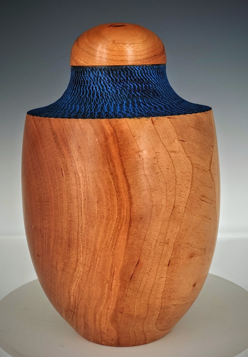 Hand Turned Cherry Urn. - Etsy