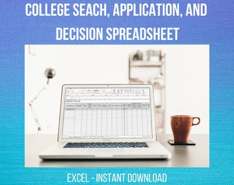College Search Spreadsheet - Etsy