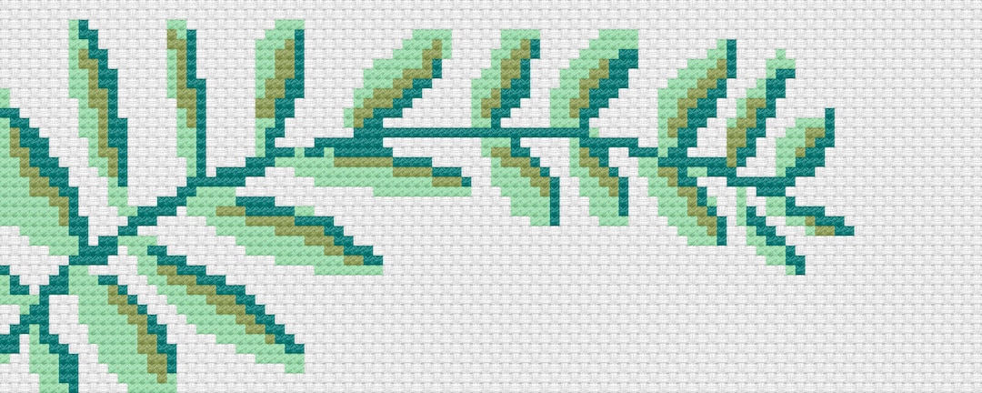 Tiny Fern Cross Stitch ***PATTERN ONLY*** - Etsy