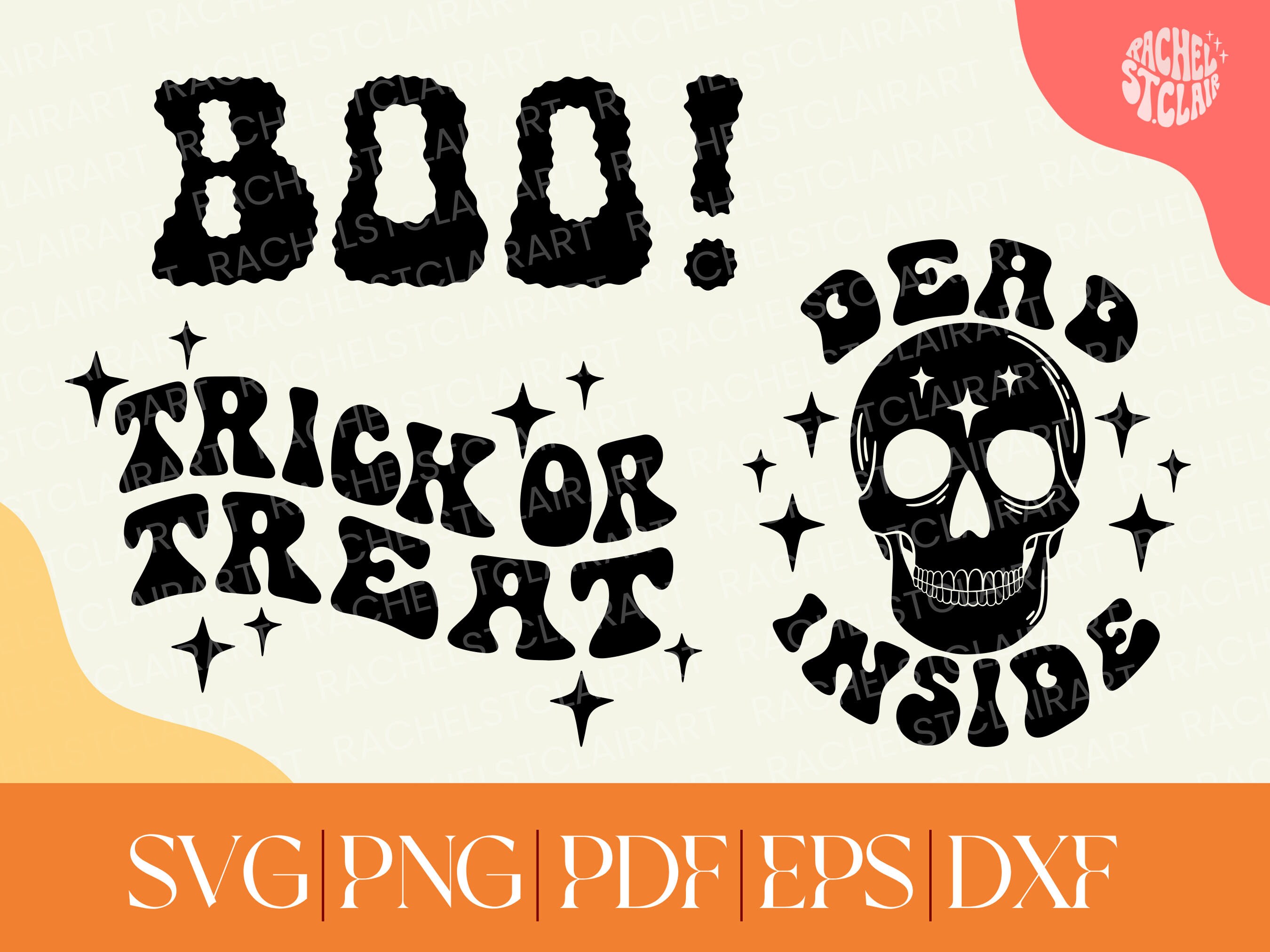 Retro Halloween SVG Bundle Spooky Season Sublimation Designs - Etsy