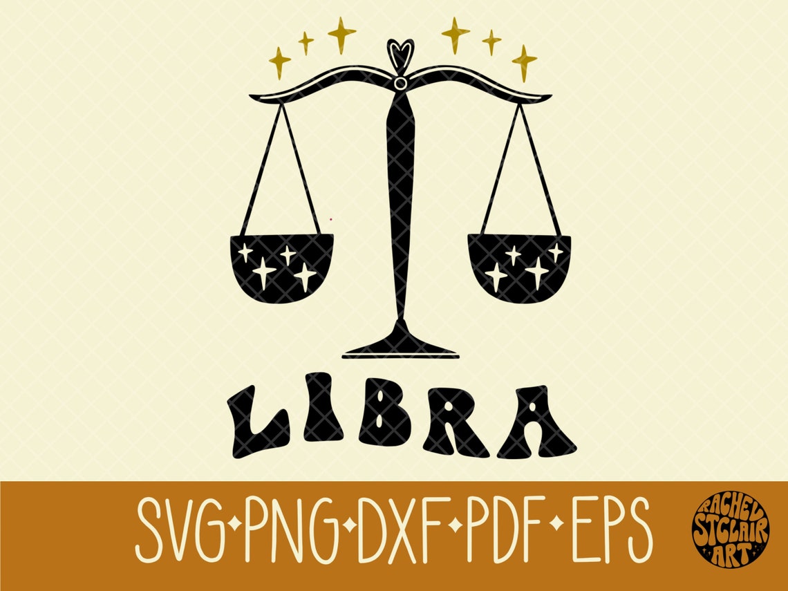 Libra Svg Png Horoscope Svg Star Sign Svg Zodiac Sign Svg | Etsy