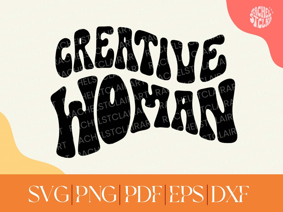 Creative Woman SVG, Creativity Svg, Artist Svg, Retro Svg Design, 70s ...