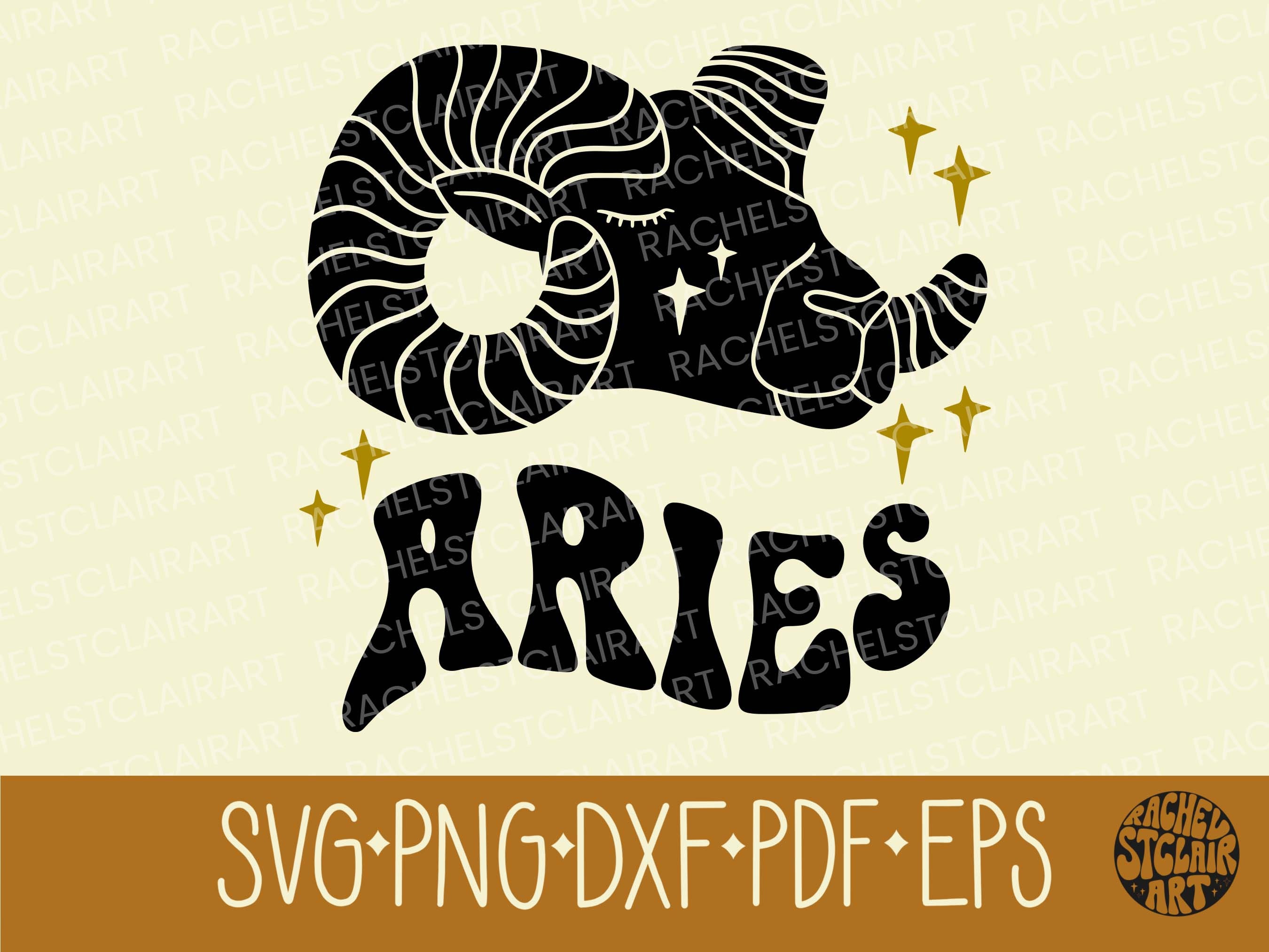 Aries SVG Ram Svg File Cut File for Cricut Zodiac Png Star | Etsy Ireland