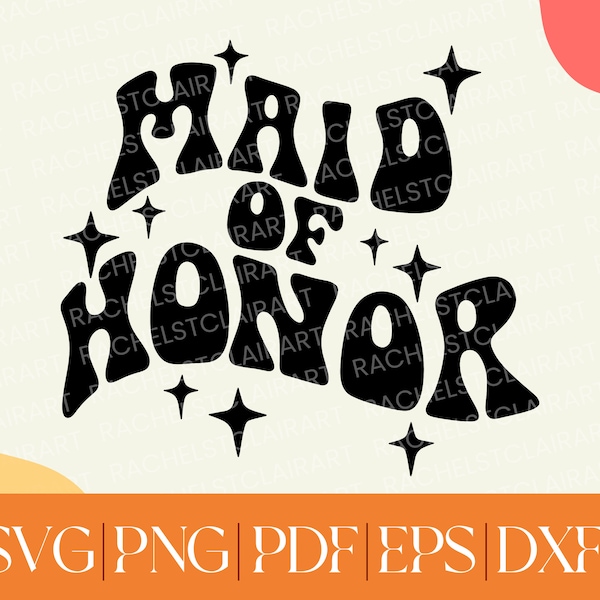 Maid of Honor Svg - Etsy