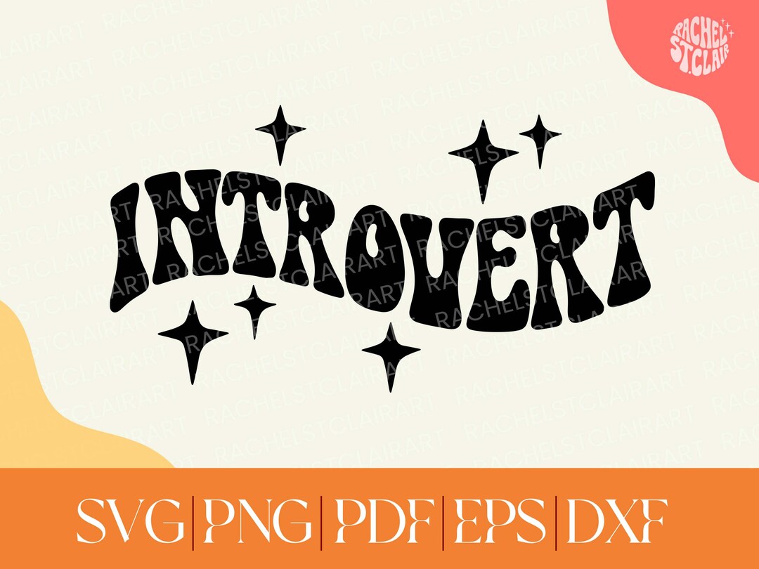 Introvert SVG, Wavy Letters Svg, Cut File Cricut, Anti Social Svg - Etsy